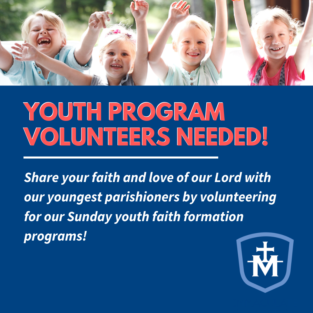 Youth Faith Formation Volunteers Needed! – Immaculate Conception Church